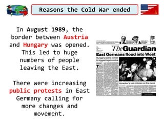 Reasons the Cold War ended - failure of communism in Eastern Europe | PPT