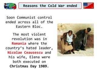 Reasons the Cold War ended - failure of communism in Eastern Europe | PPTX