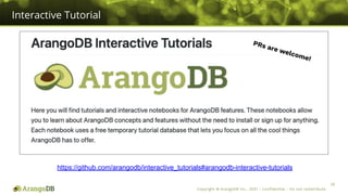 Webinar: ArangoDB 3.8 Preview - Analytics at Scale | PPT