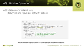 Webinar: ArangoDB 3.8 Preview - Analytics at Scale | PPT