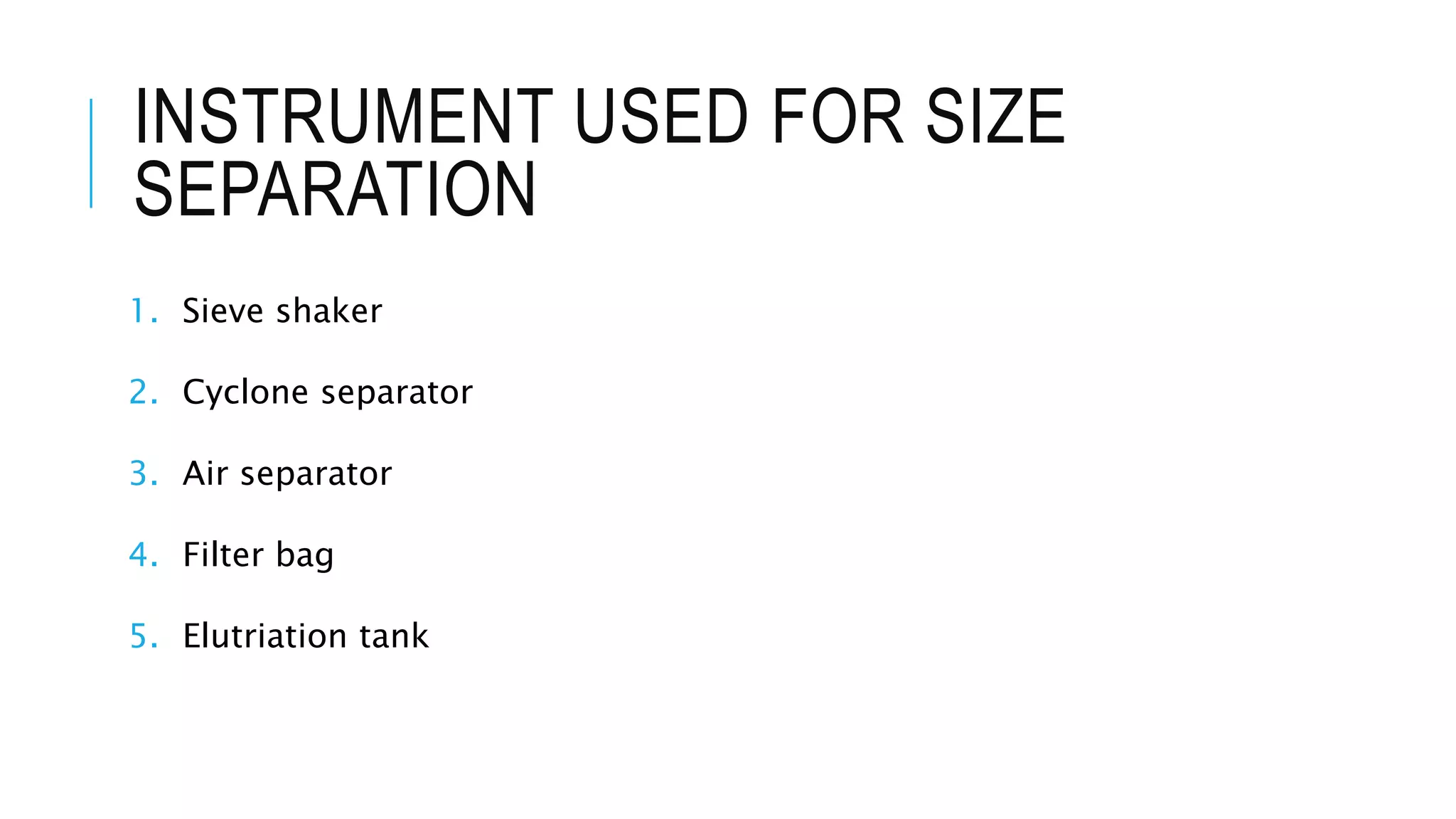 SIZE SEPARATION | PPTX