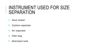 SIZE SEPARATION | PPTX