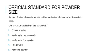 SIZE SEPARATION | PPTX