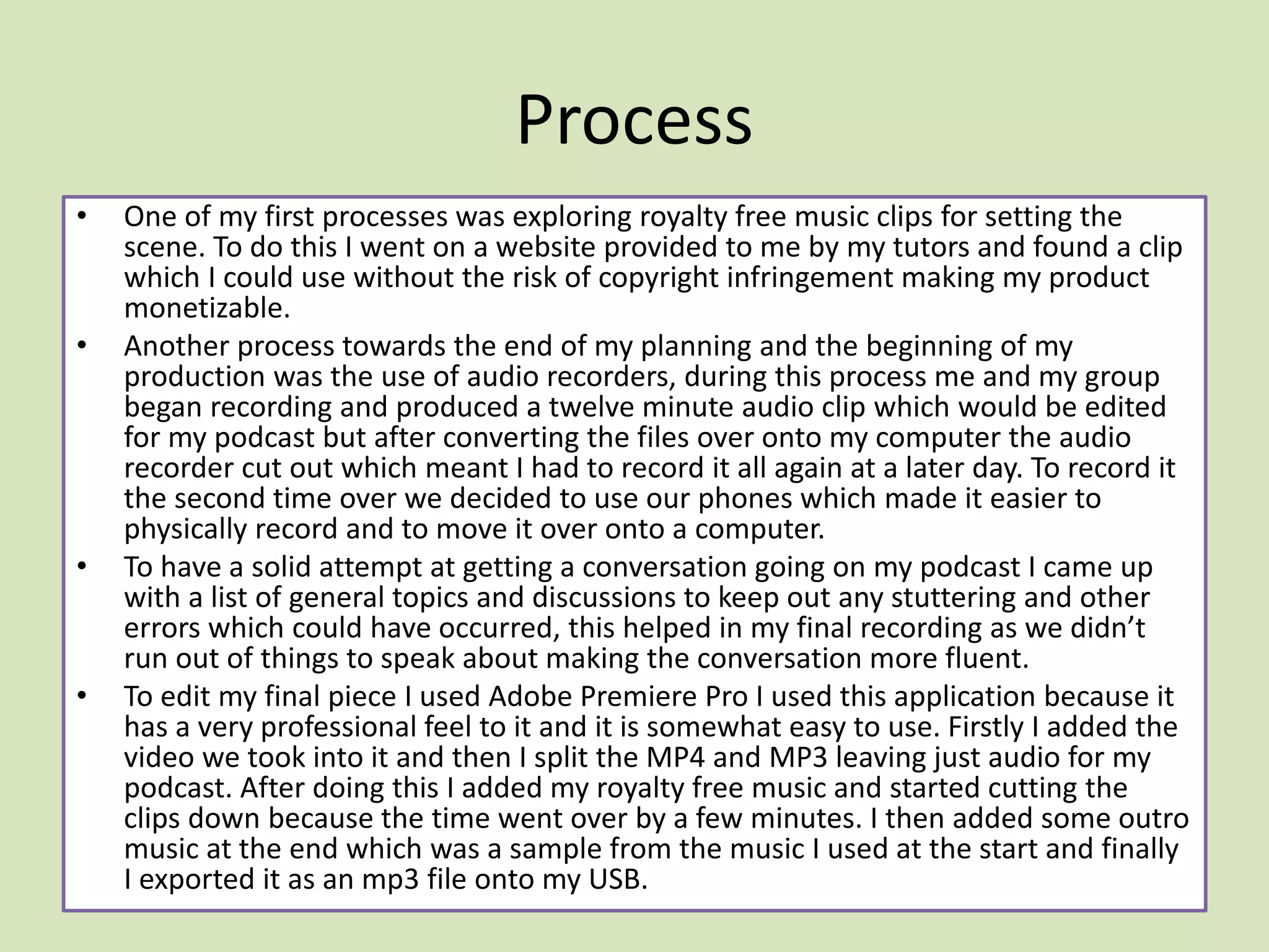 3. production experiments(4) | PPTX | Digital Audio | Computer Software and Applications