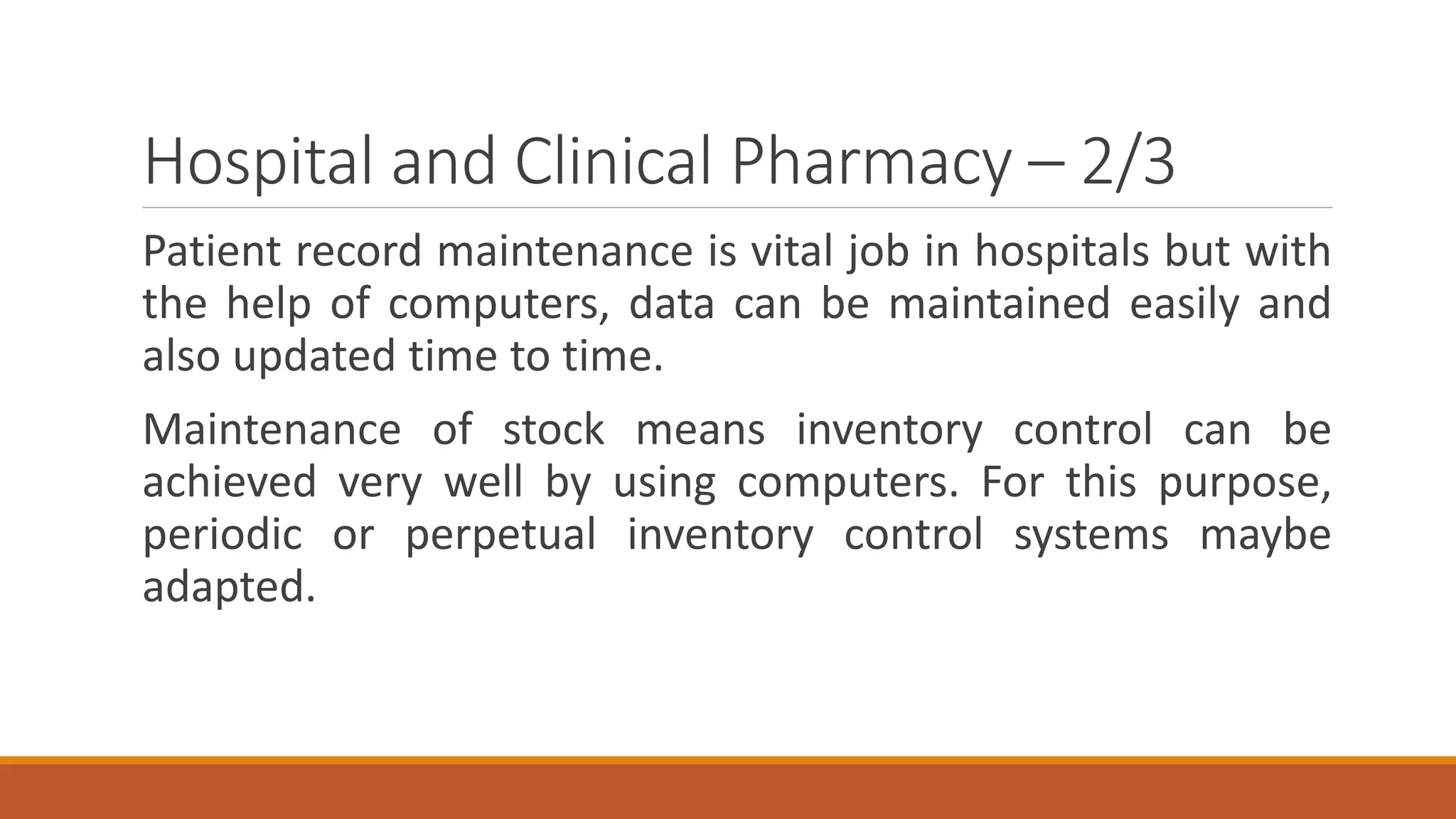 Application of Computers in Pharmacy | PPTX