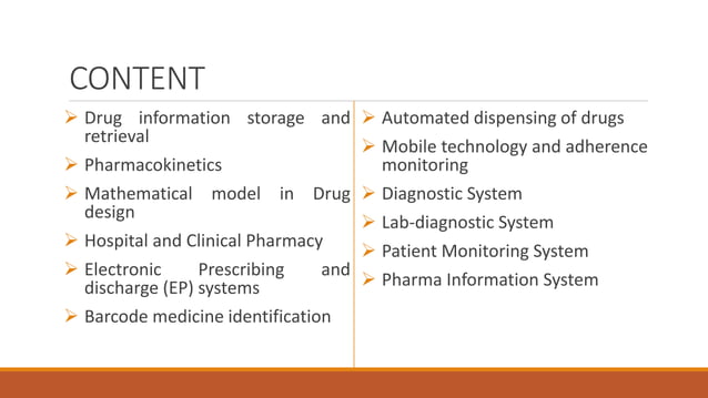 Application of Computers in Pharmacy | PPTX