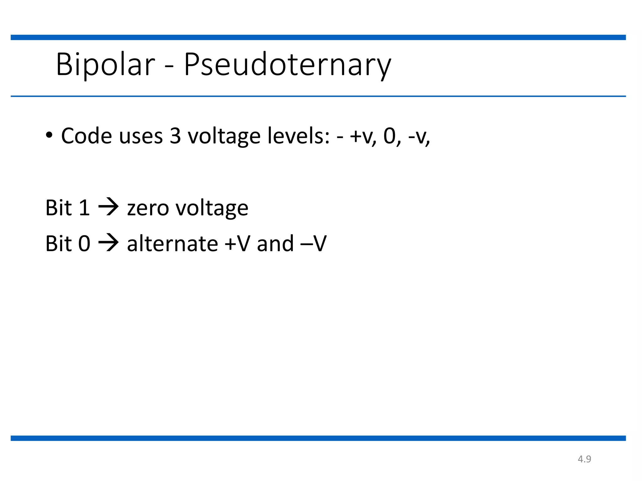 3 Line Coding Bipolar Multilevel Multitransition Pptx Programming Languages Computing