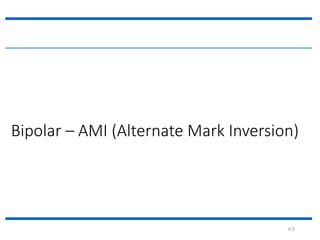 3. line coding( bipolar, multilevel, multitransition) | PPTX