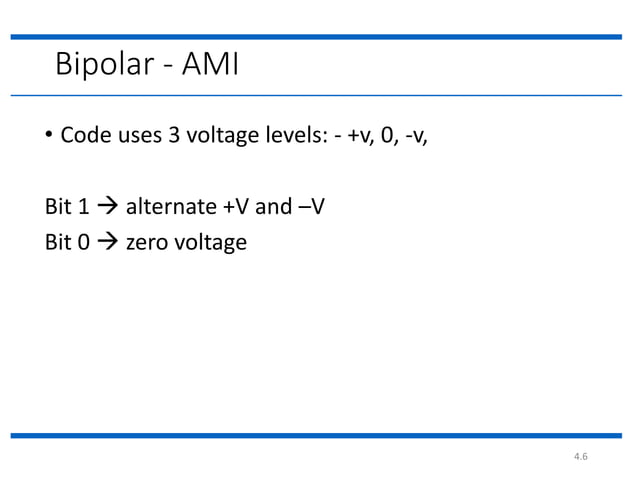 3 Line Coding Bipolar Multilevel Multitransition Pptx Programming Languages Computing