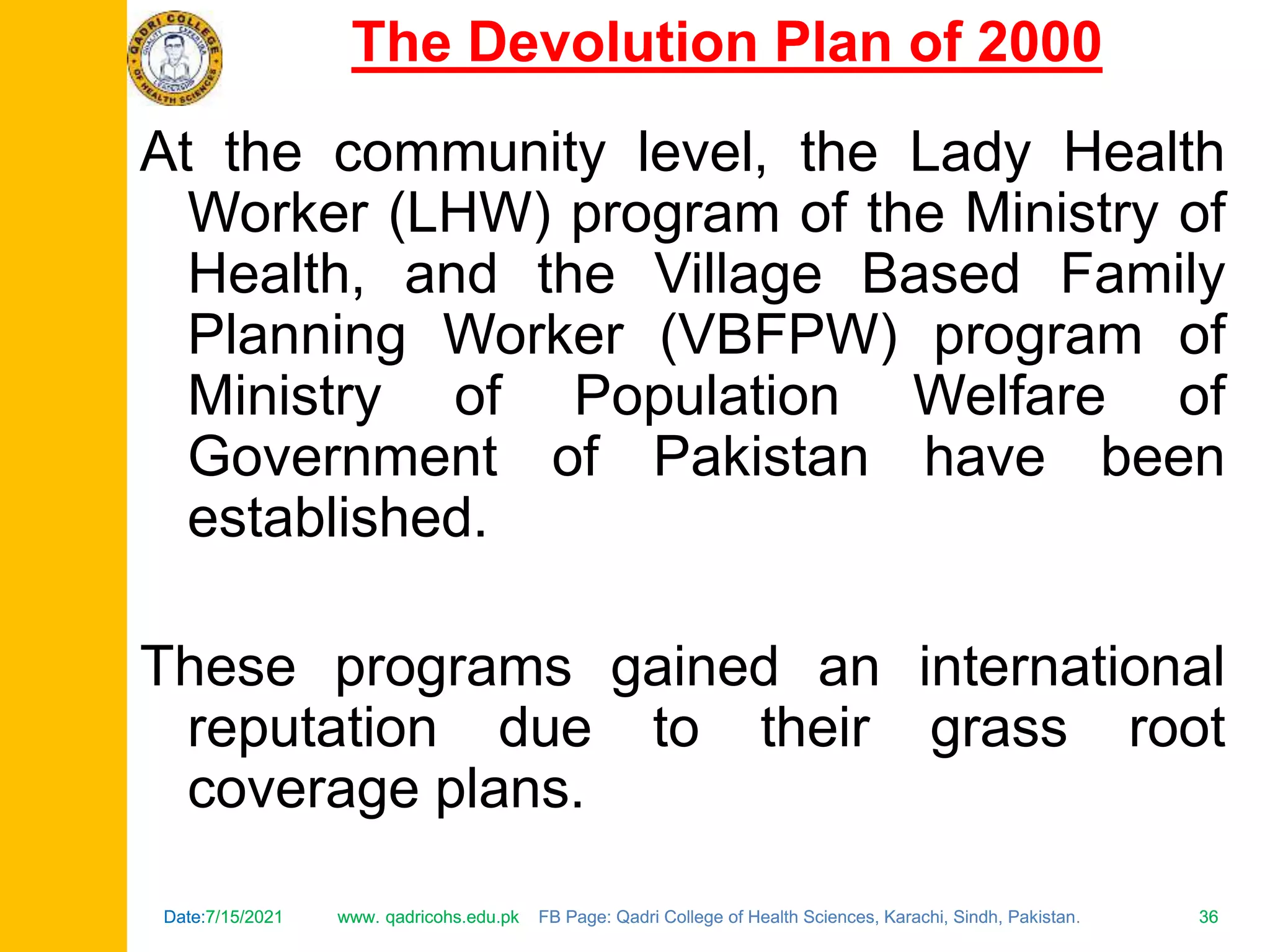 pakistan health care system | PPTX