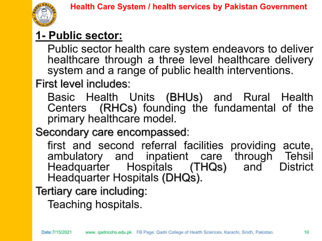 pakistan health care system | PPTX | Infectious Diseases | Diseases and ...