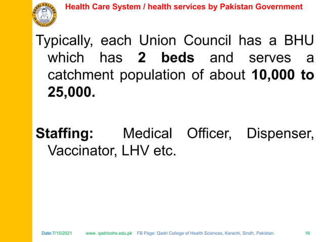 pakistan health care system | PPTX | Infectious Diseases | Diseases and ...