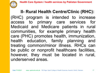 pakistan health care system | PPTX