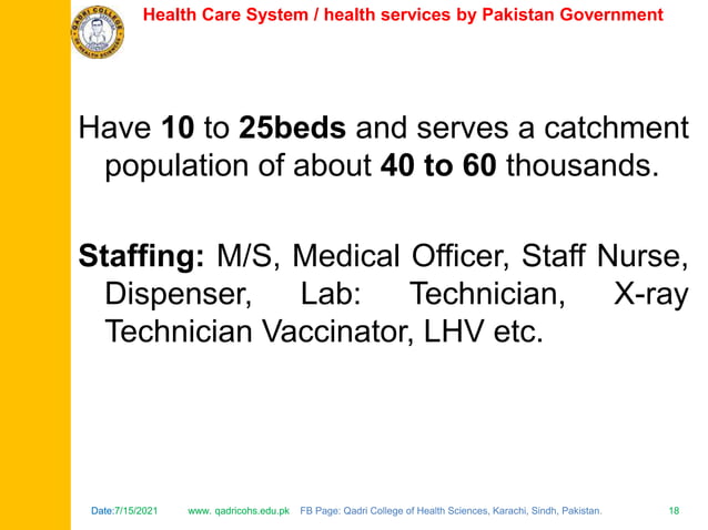 pakistan health care system | PPTX | Infectious Diseases | Diseases and ...