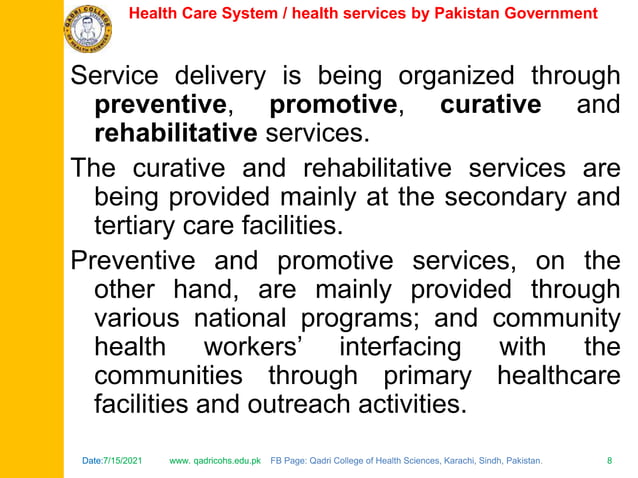 pakistan health care system | PPTX | Infectious Diseases | Diseases and ...