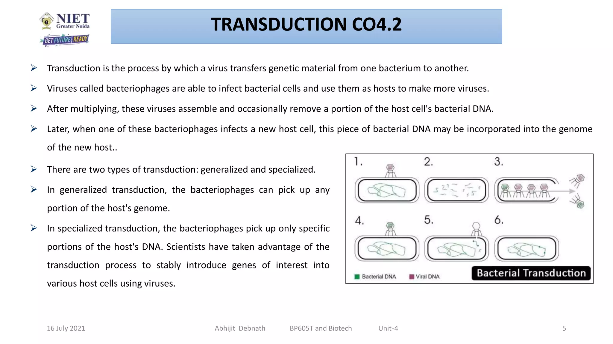 Microbial Genetics: Transformation, Transduction, Conjugation, Plasmids ...