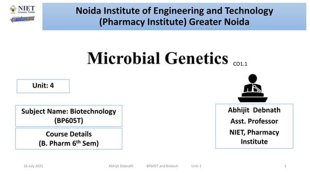 Microbial Genetics: Transformation, Transduction, Conjugation, Plasmids ...