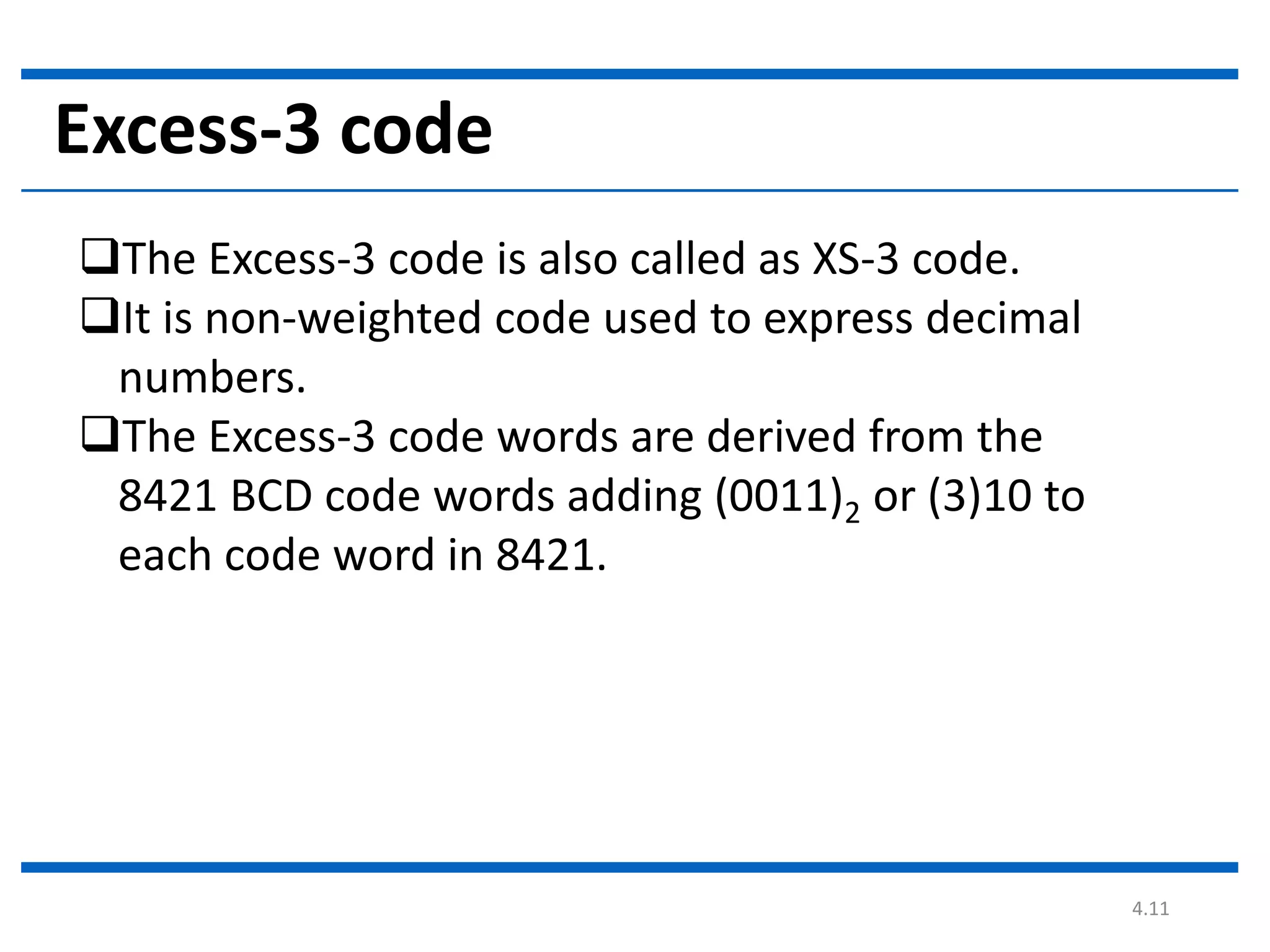Des Binary Code Excess 3 Gray Code Pptx Programming Languages Computing