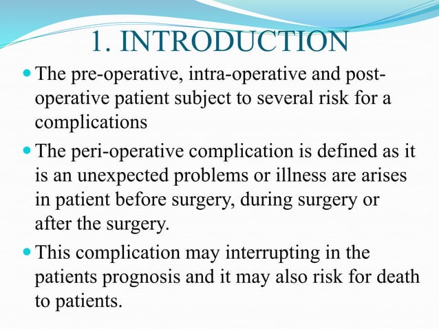3. peri operative nursing management | PPT