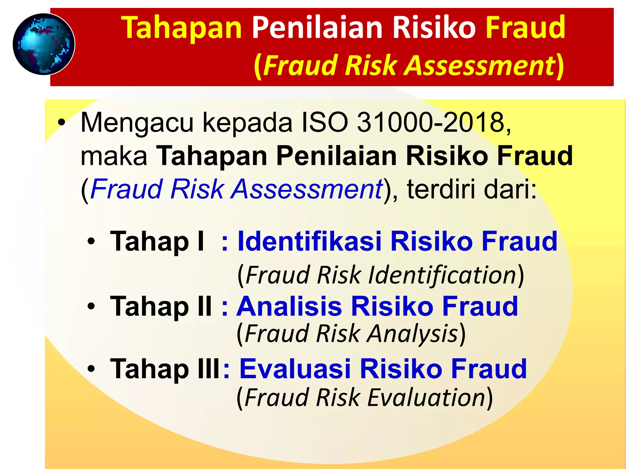 Proses Fraud RISK ASSESSMENT pada Entitas & Transaksional | PPTX
