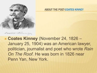 3.rain on the roof saneesh m.s | PPT