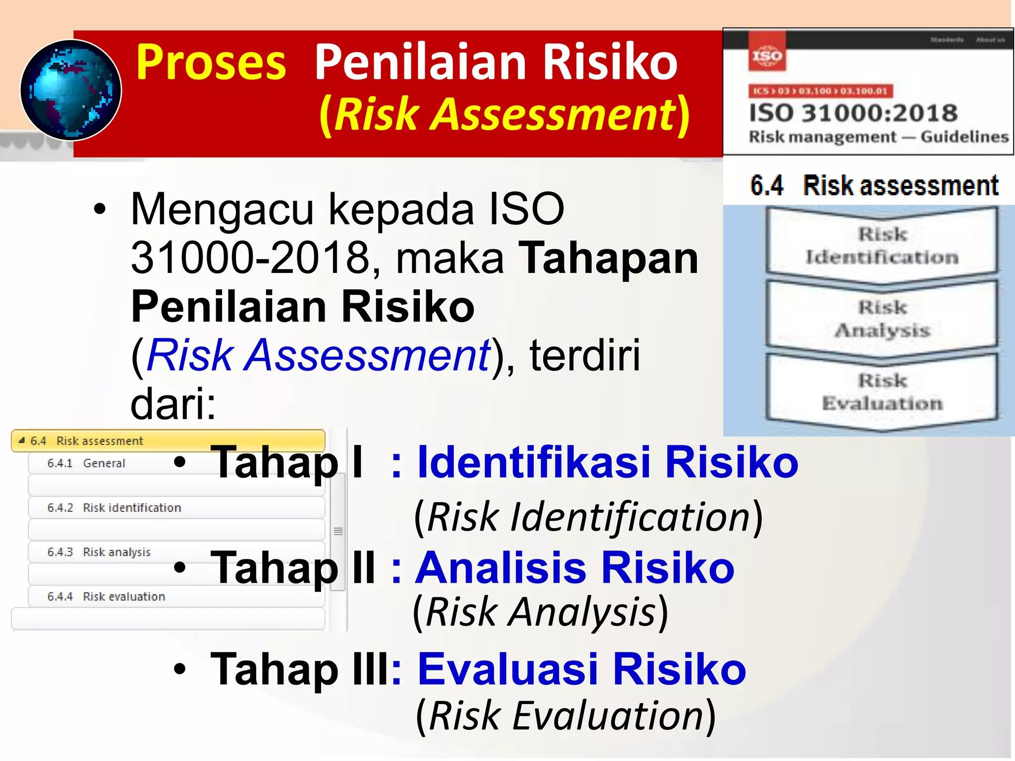 Process "Pemetaan Risiko & Risk Assessment" (Based-on ISO 31090-2018 ...