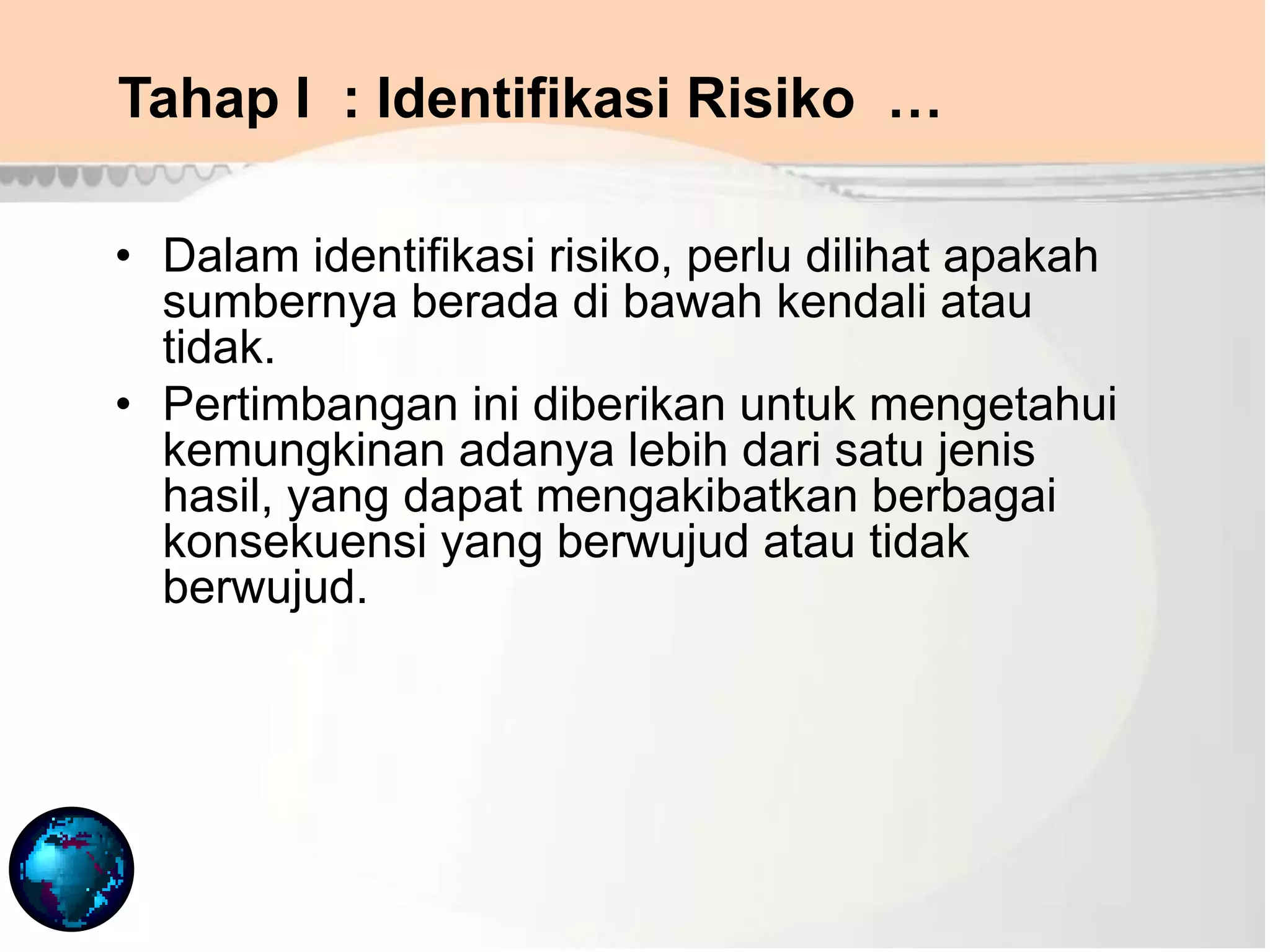 Process "Pemetaan Risiko & Risk Assessment" (Based-on ISO 31090-2018 ...
