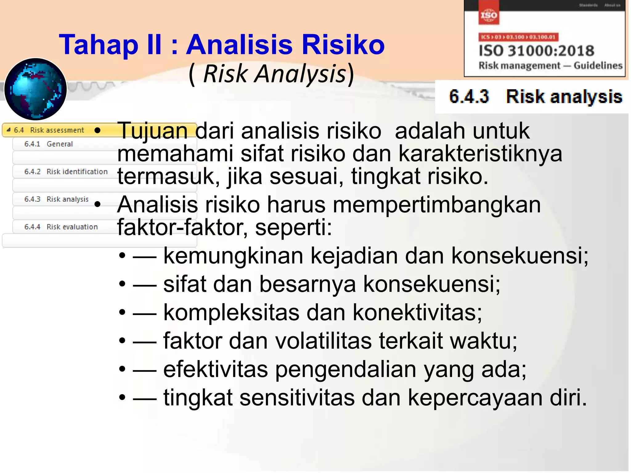 Process "Pemetaan Risiko & Risk Assessment" (Based-on ISO 31090-2018 ...