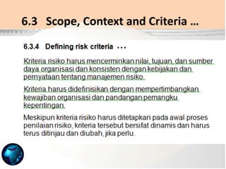 Process "Pemetaan Risiko & Risk Assessment" (Based-on ISO 31090-2018 ...