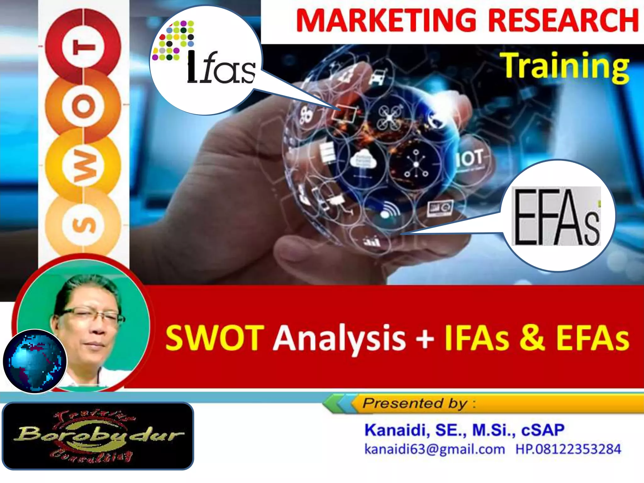 SWOT + IFAs & EFAs Analysis _"Training MARKETING RESEARCH" | PPTX