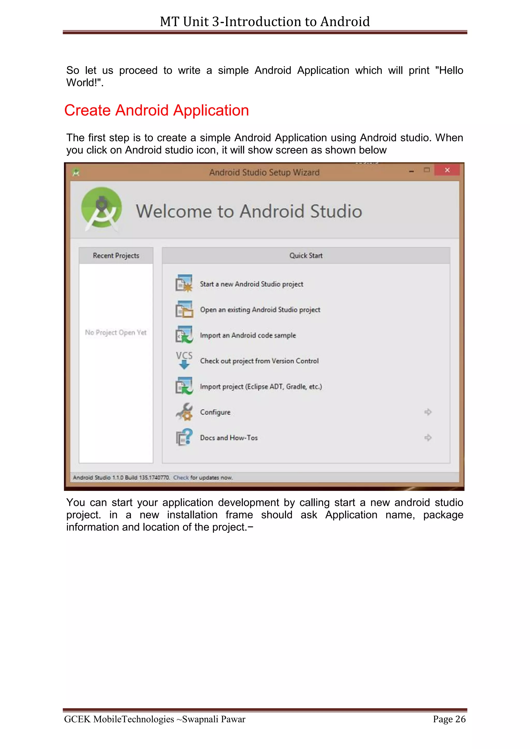 Introduction to android | PDF