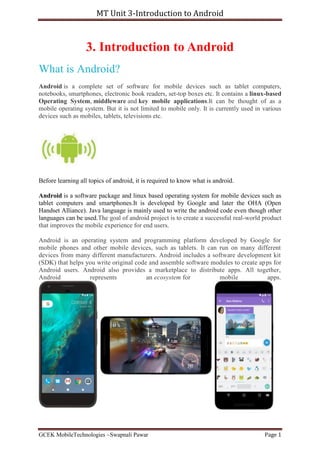 Introduction to android | PDF