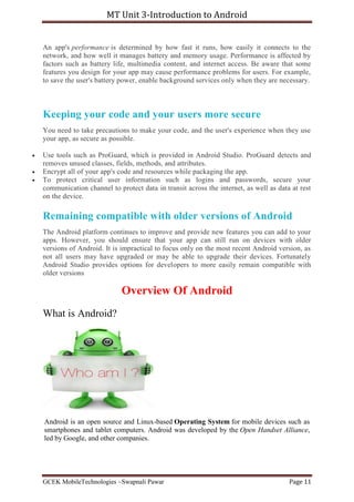 Introduction to android | PDF