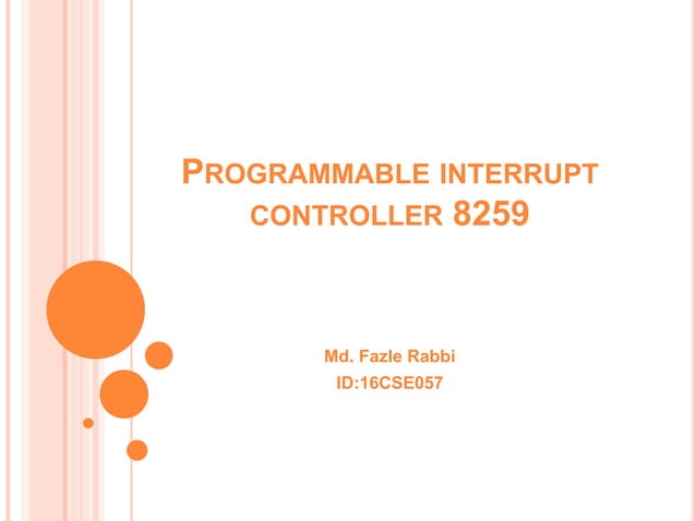 3.programmable interrupt controller 8259 | PPTX