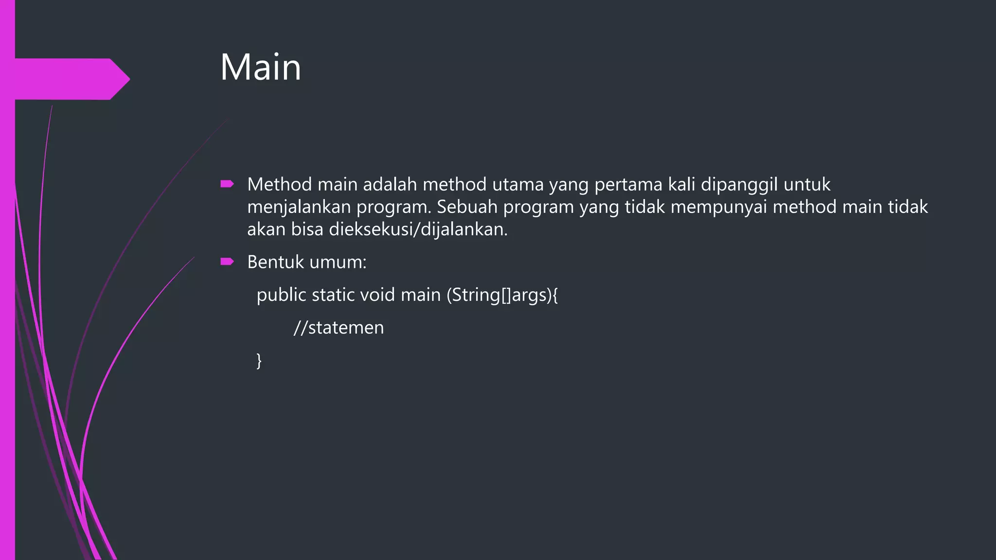 3. struktur program java | PPT