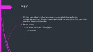 3. struktur program java | PPT