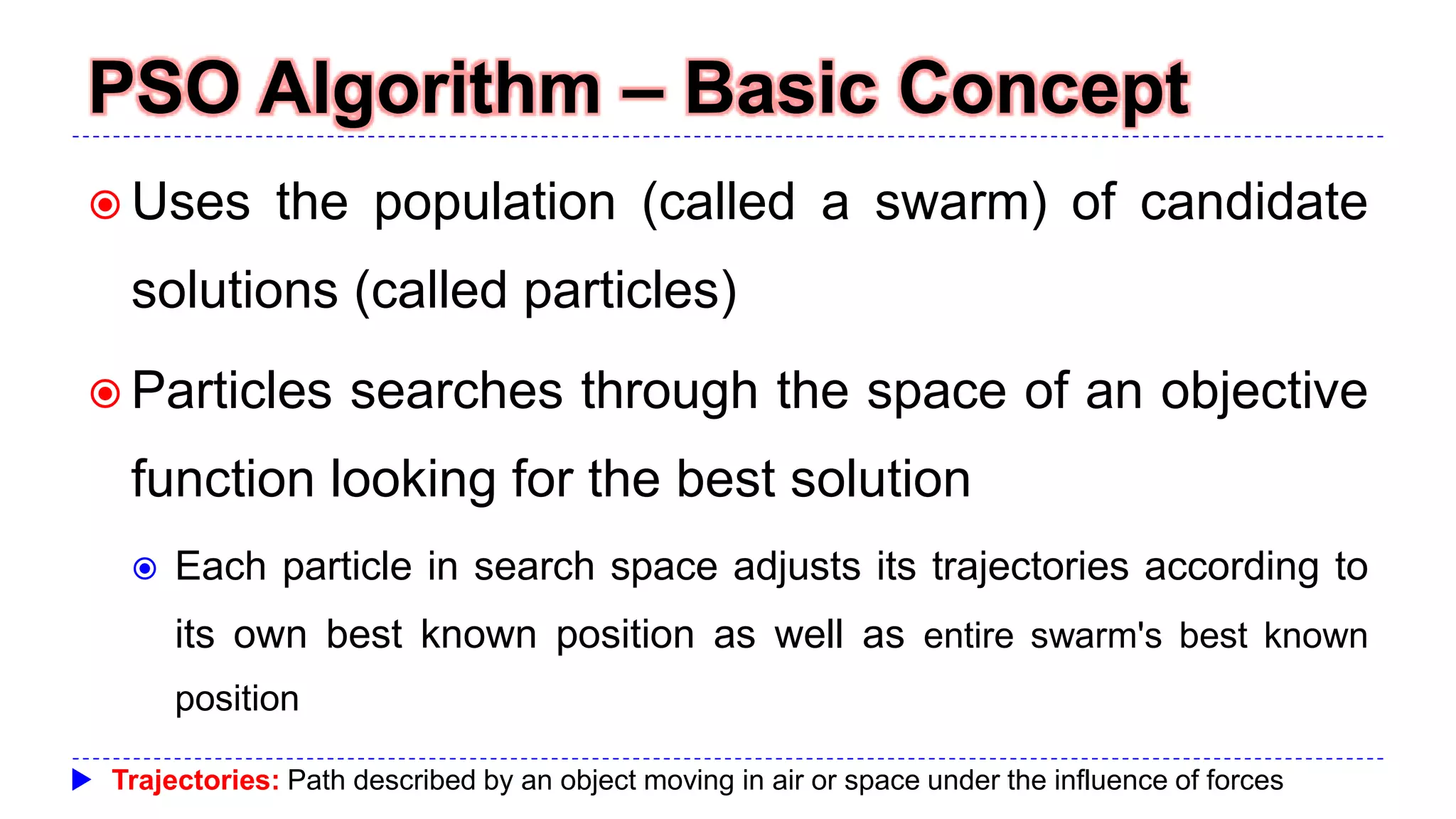Particle swarm intelligence | PPTX | Physics | Science