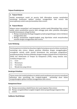 3. metodologi data science dts ta v.1 | PDF