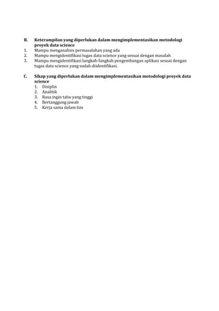 3. metodologi data science dts ta v.1 | PDF