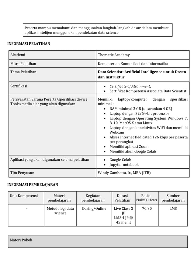 3. metodologi data science dts ta v.1 | PDF