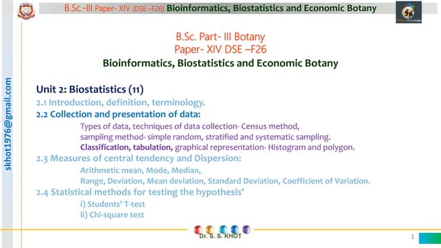 3. Biostatistics classification of data tabulation | PPTX | Databases | Computer Software and ...