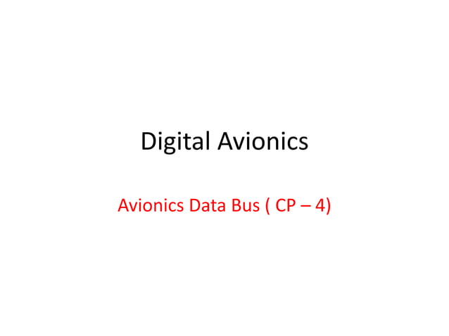 3. avionics bus da | PPTX