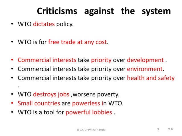 World Trade Organisation | PPSX