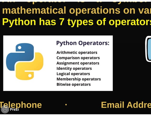 Operators: Arithmetic, Comparison, Logical and more | PPT Operators: Arithmetic, Comparison, Logical and more | PPT