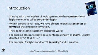 Formal Logic in AI | PPTX