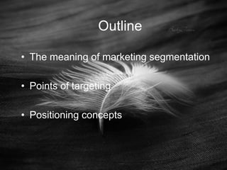 3. marketing segmentation, targeting and positioning | PPT