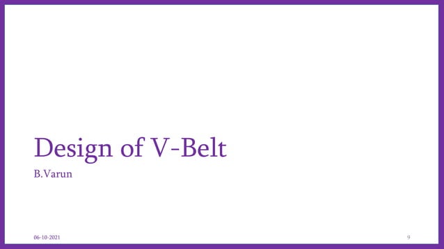 V-belt drive Design Procedure | PPTX | Auto Type | Automotive