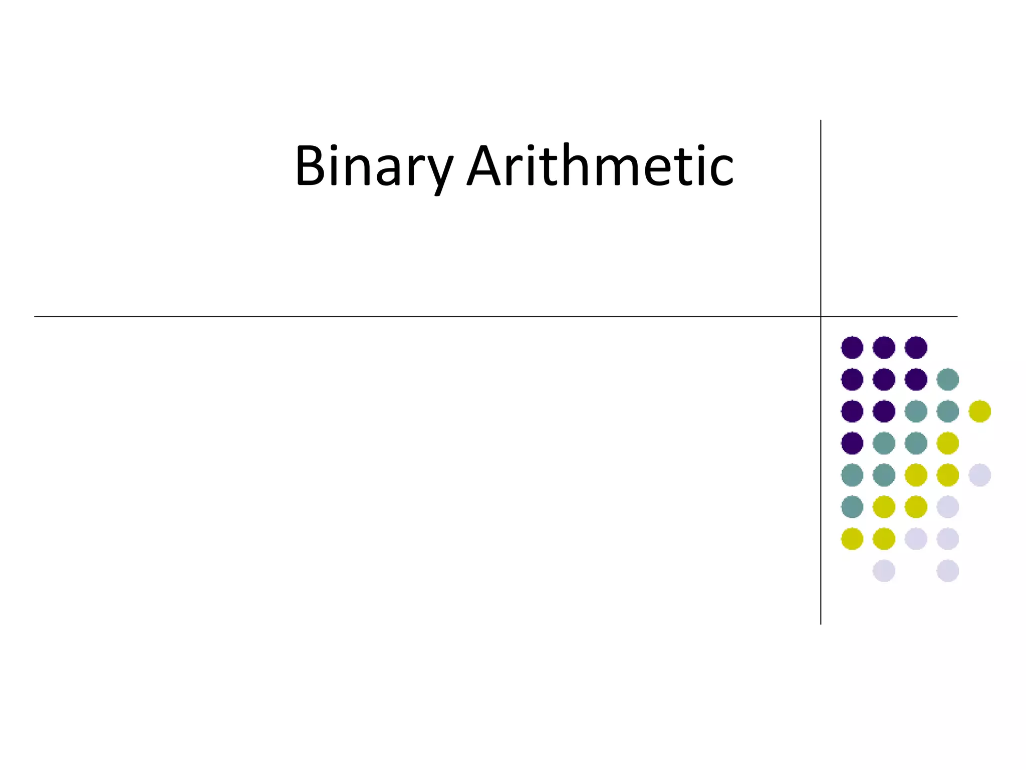 Binary Arithmetic | PPTX
