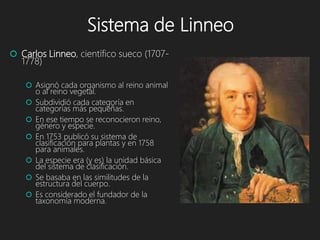 Taxonomia de las especies | PPT