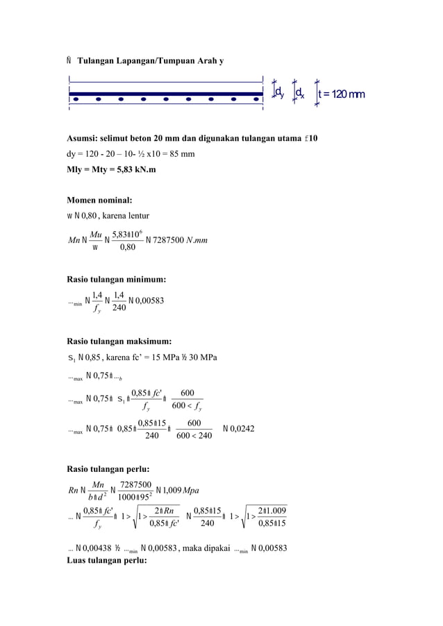 3. koefisien momen pbi 71-two way #1 | PDF